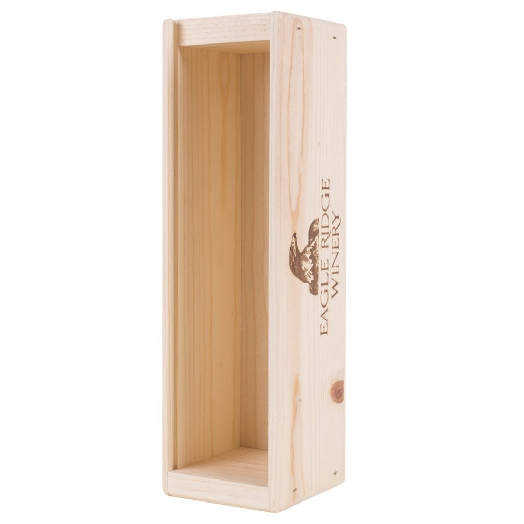 1 Universal Bottle Pinewood Box (Sliding Lid) - Golden State Box Factory